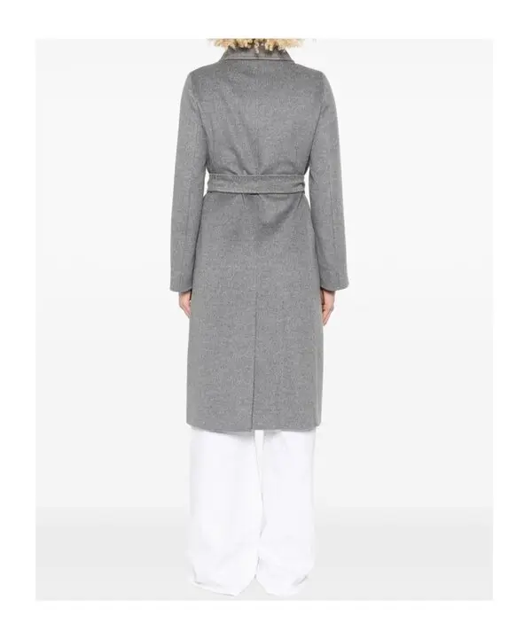 Max Mara Belted Coat - Gray
