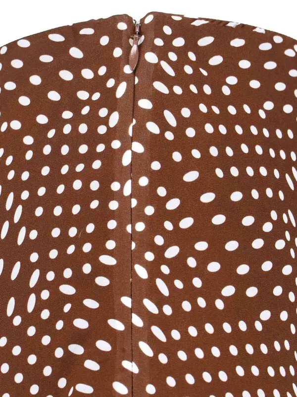 Dries Van Noten Embellished Dot Printed Skirt