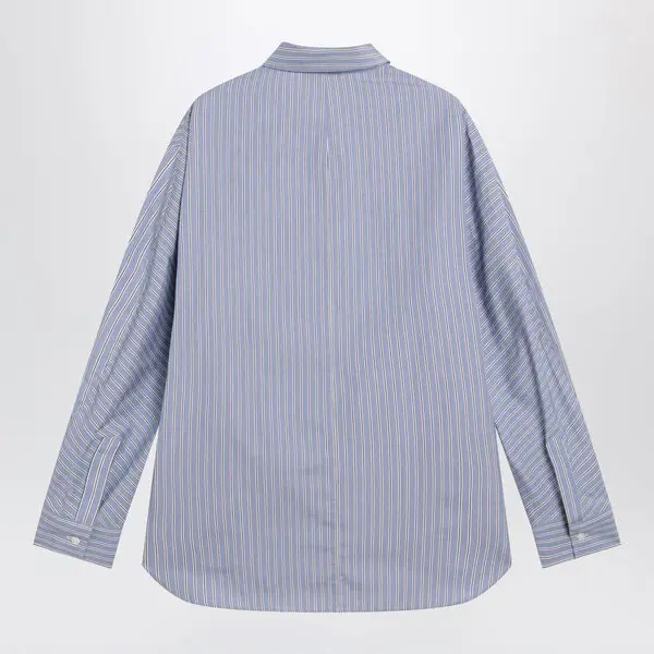 Givenchy White/ Striped Poplin Shirt - Blue