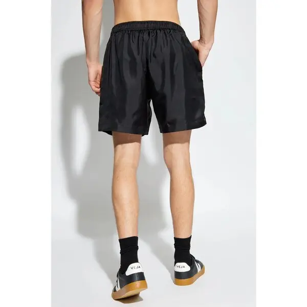 Amiri Silk Shorts With Graphic Print
