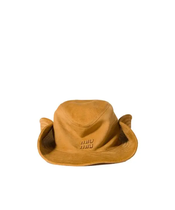 Miu Miu Suede Cowboy Hat - Brown