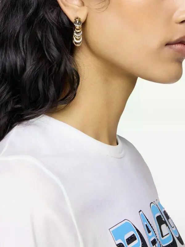 Rabanne Punk Xl Link Earrings - Silver