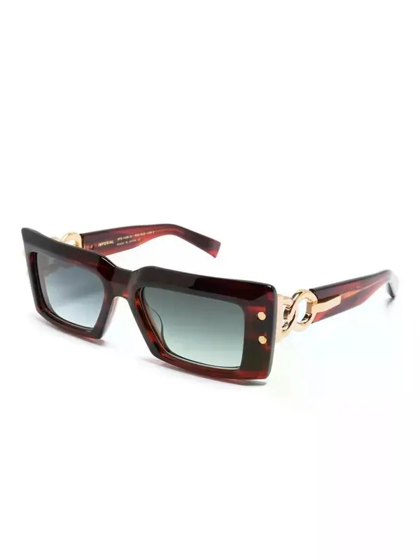 Balmain Imperial Rectangle-frame Sunglasses