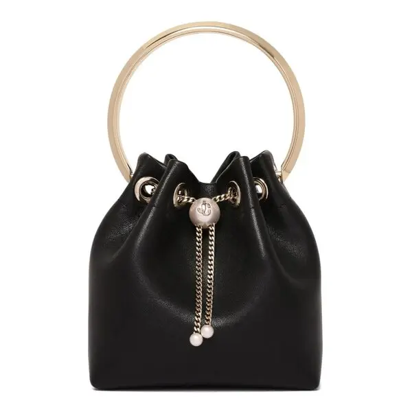 JIMMY CHOO Bon Bon Bucket Bag - Black