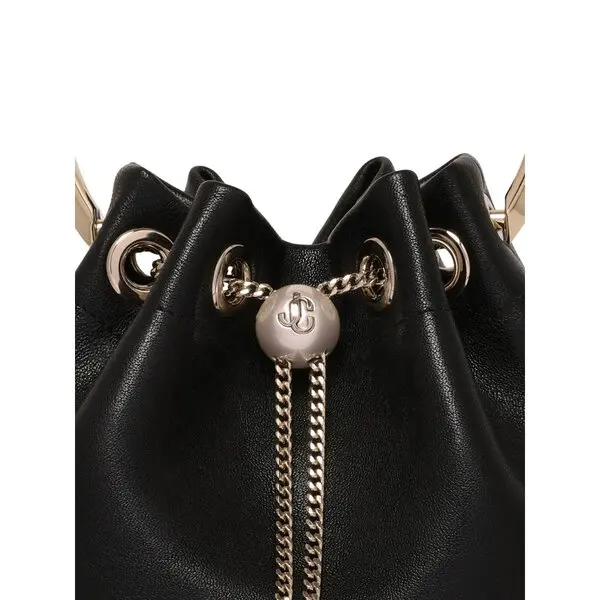 JIMMY CHOO Bon Bon Bucket Bag - Black