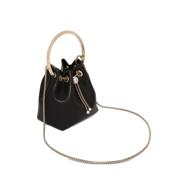 JIMMY CHOO Bon Bon Bucket Bag - Black
