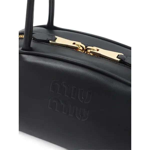 Miu Miu Leather Shoulder Bag - Black