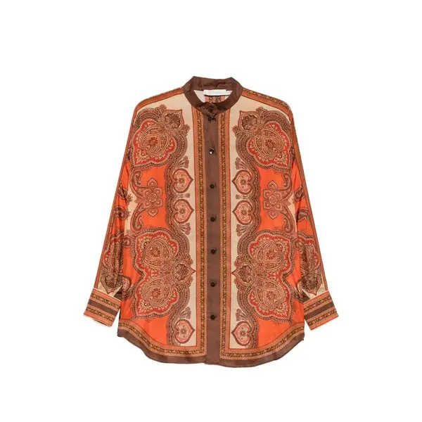 Zimmermann Paisley Print Silk Shirt