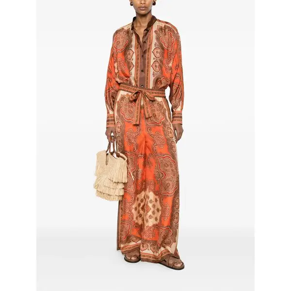 Zimmermann Paisley Print Silk Shirt