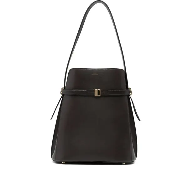 TOTEME Bark Calf Leather Tote Bag - Brown