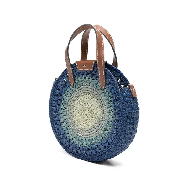 ANYA HINDMARCH Raffia Tote Bag - Blue