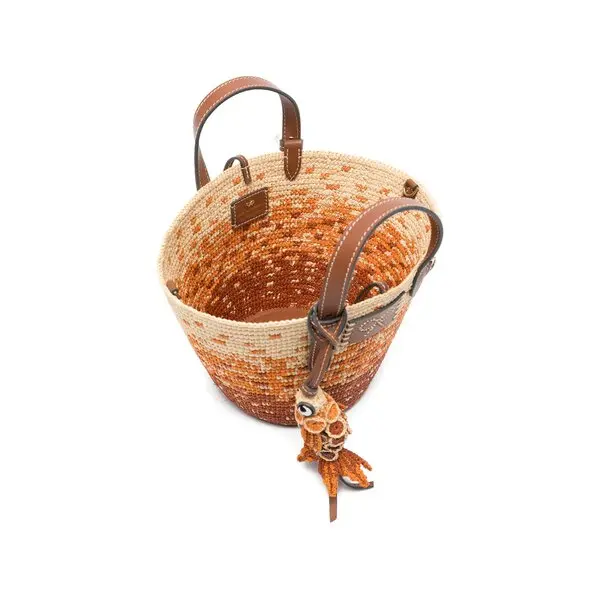 ANYA HINDMARCH Raffia And Leather Tote Bag