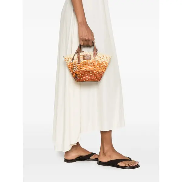 ANYA HINDMARCH Raffia And Leather Tote Bag