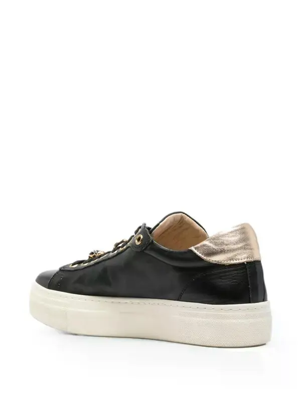 SERGIO MORETTI FIRENZE Embellished Leather Sneakers