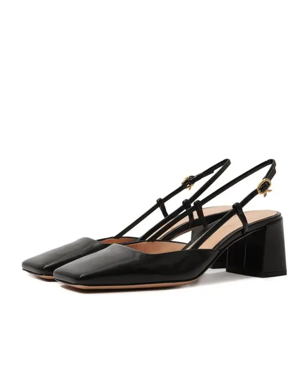 GIANVITO ROSSI Square-headed High Heel Slingbacks
