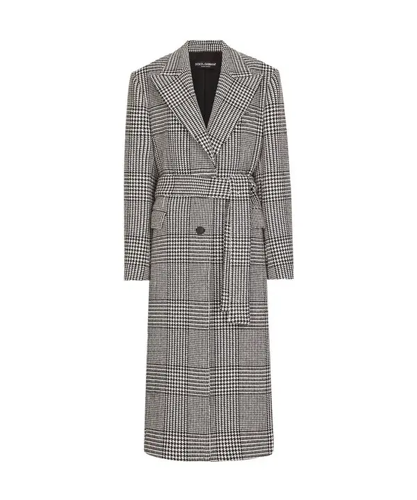 Dolce & Gabbana Checked Single-breasted Coat