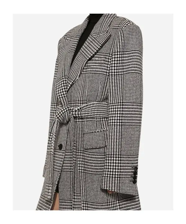 Dolce & Gabbana Checked Single-breasted Coat