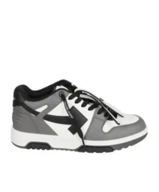 Off-White Logo Stamp Lace-up Sneakers - Gray