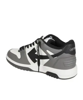 Off-White Logo Stamp Lace-up Sneakers - Gray