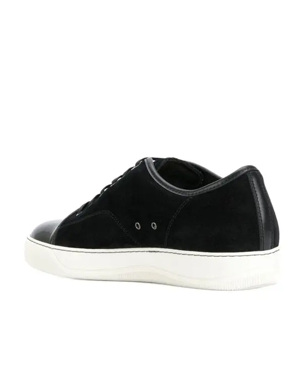 LANVIN Round Toe Lace Up Sneakers