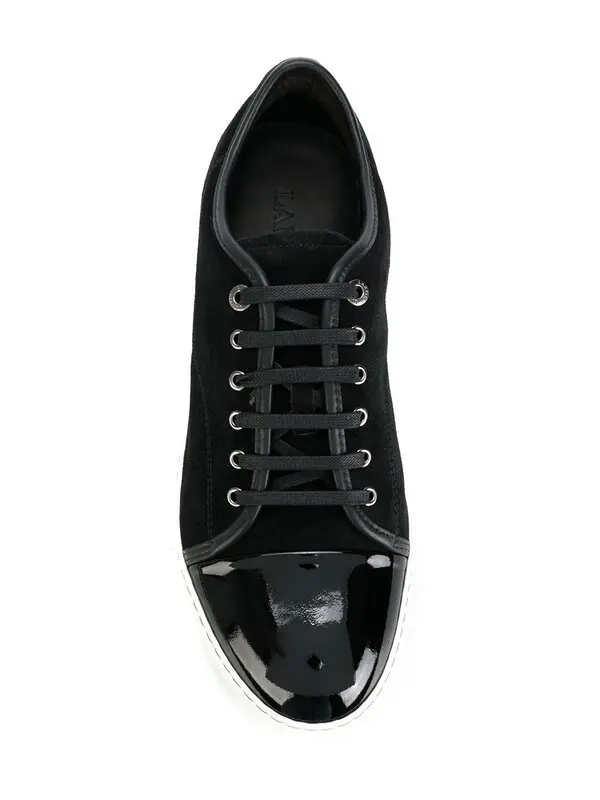 LANVIN Round Toe Lace Up Sneakers