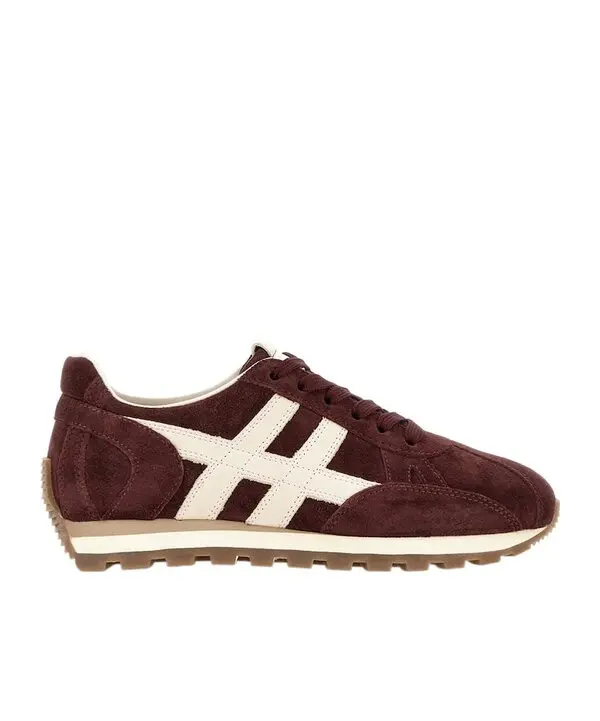 Hogan 86er Graphic Detail Sneakers - Burgundy Red
