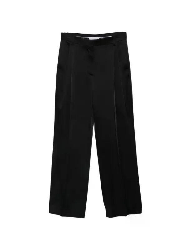 Stella McCartney Pleated Satin-finish Trousers