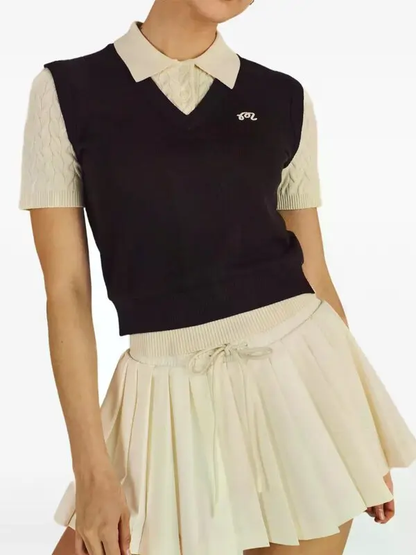 MALBON Veronica V-neck Knitted Vest