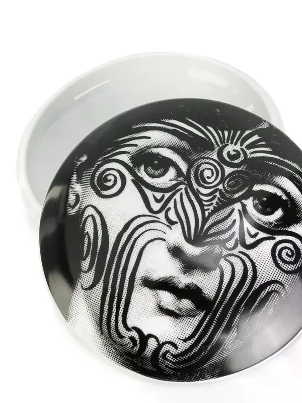 FORNASETTI Printed Ceramic Box