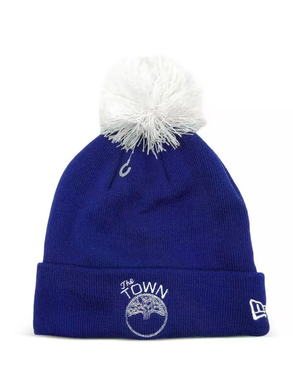 New Era Golden State Warriors Knit Pom-pom Beanie - Blue