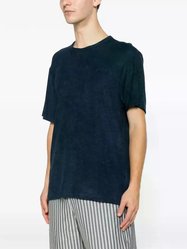 MC2 SAINT BARTH Logo-embroidered T-shirt - Blue