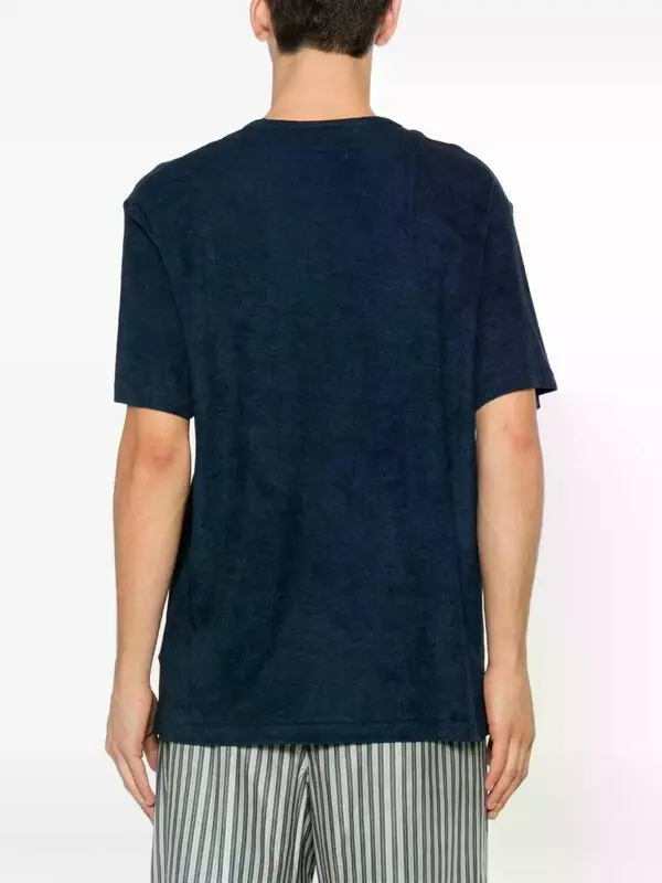 MC2 SAINT BARTH Logo-embroidered T-shirt - Blue