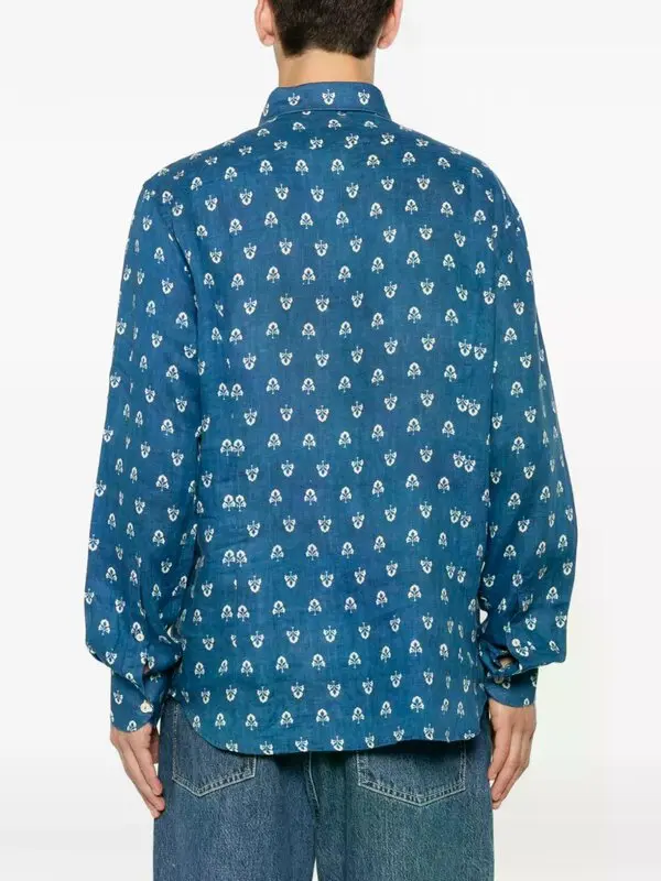 MC2 SAINT BARTH Floral-print Buttoned Shirt