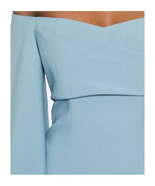 Solace Rina Off-the-shoulder Long-sleeved Dress
