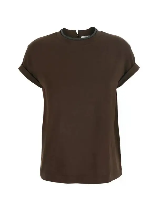 Brunello Cucinelli Monili-trim T-shirt