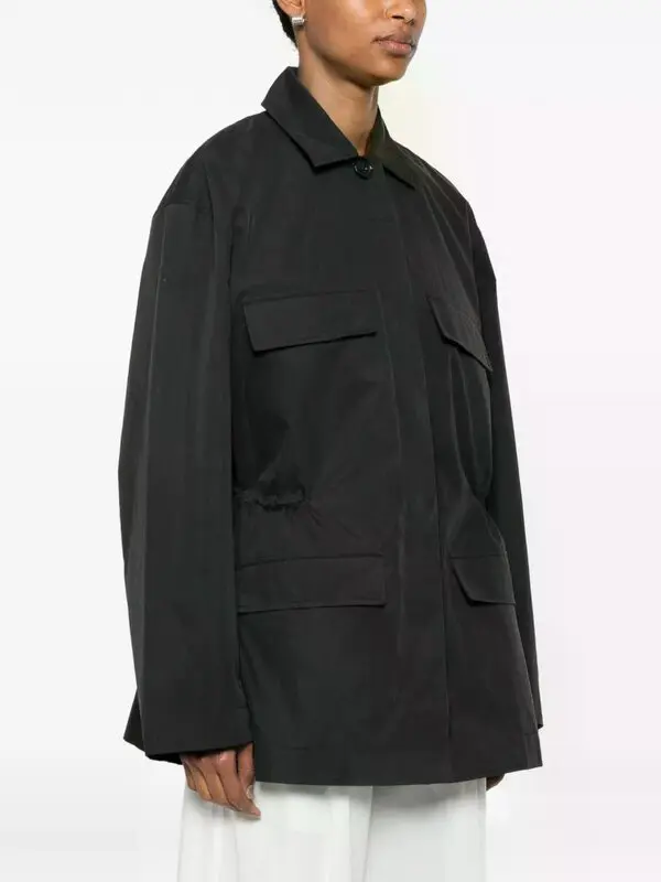 TOTEME Drawstring Waist Jacket - Black