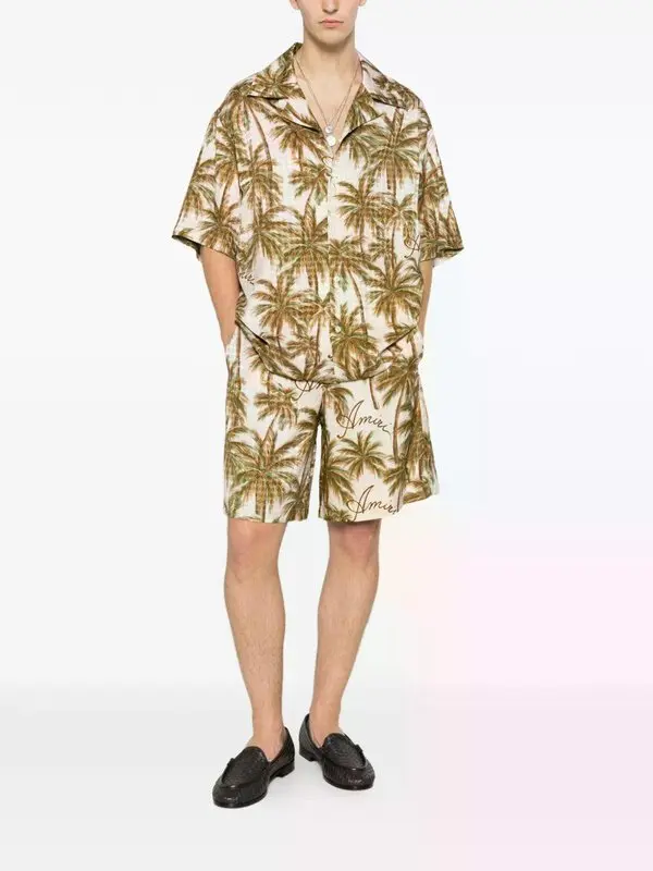 Amiri Embroidered Logo Shorts