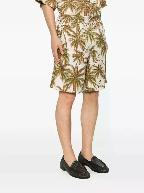 Amiri Embroidered Logo Shorts