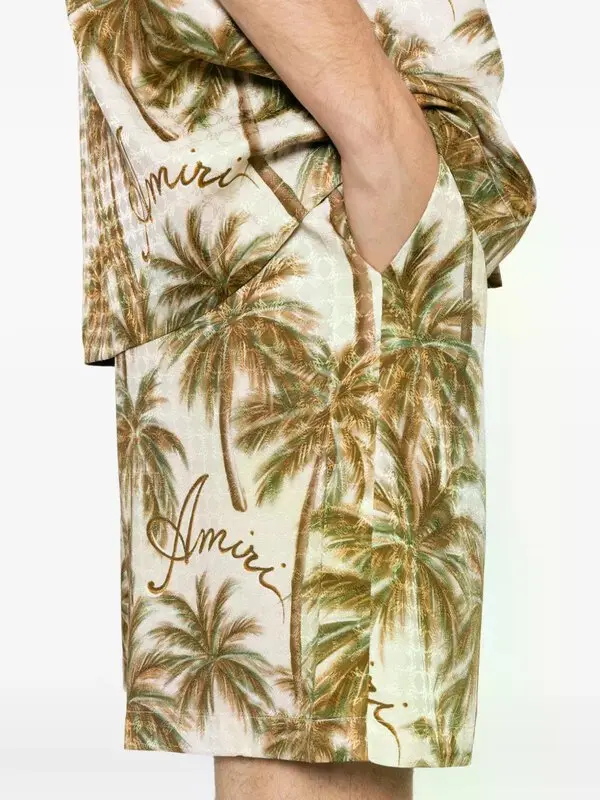 Amiri Embroidered Logo Shorts