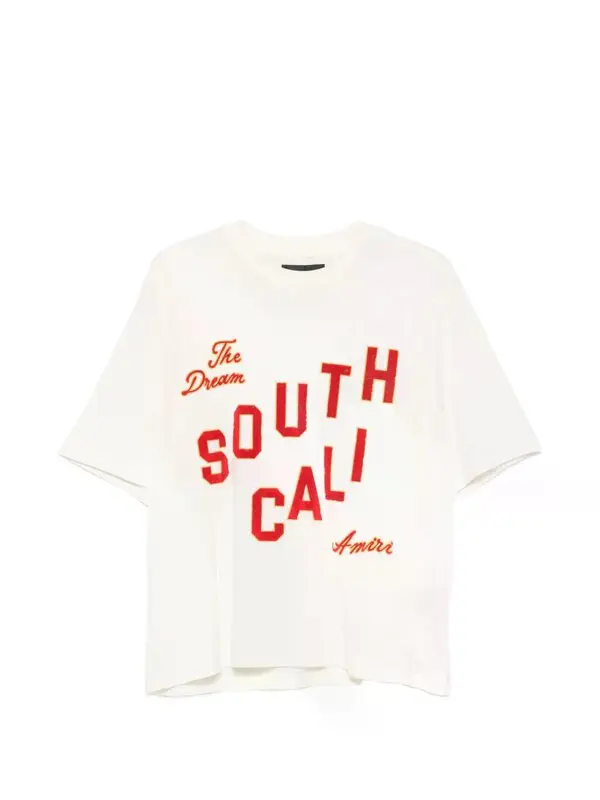 Amiri Logo-print T-shirt - Neutrals