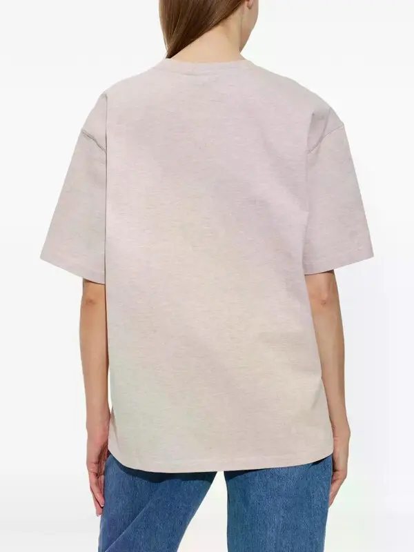 GANNI Logo-appliqué Jersey T-shirt