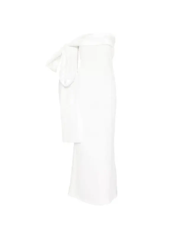 Bernadette Bart Bow-detail Dress - Neutrals