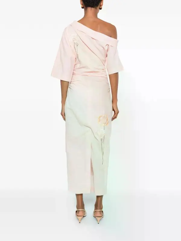 Bernadette Bowery Floral-embroidered Dress