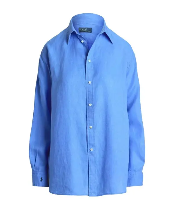 Polo Ralph Lauren Embroidered Logo Curved Hem Shirt