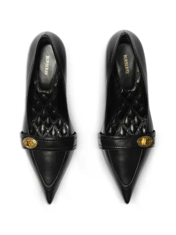 Burberry Leather Cotswolds Low Pumps