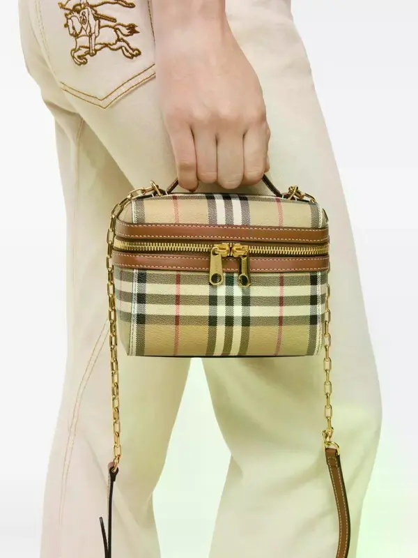 Burberry Mini Check Vanity Bag