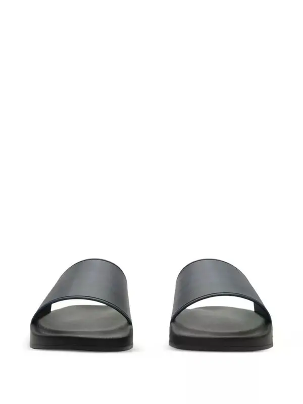 Burberry Check Slides - Blue