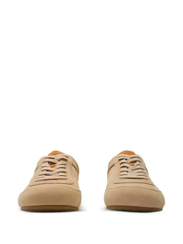 Burberry Suede Knight Runner Sneakers - Neutrals