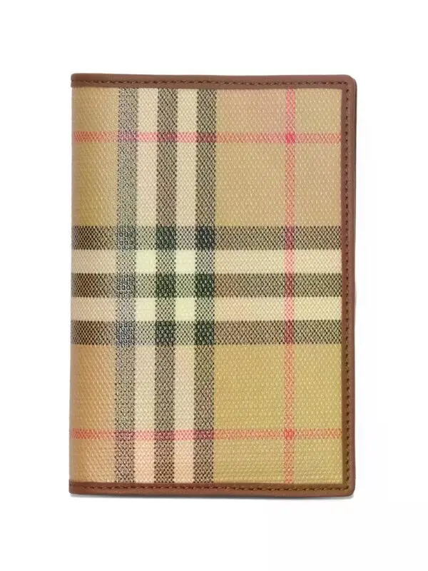 Burberry Check Folding Card Case - Neutrals