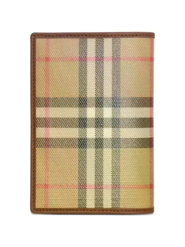 Burberry Check Folding Card Case